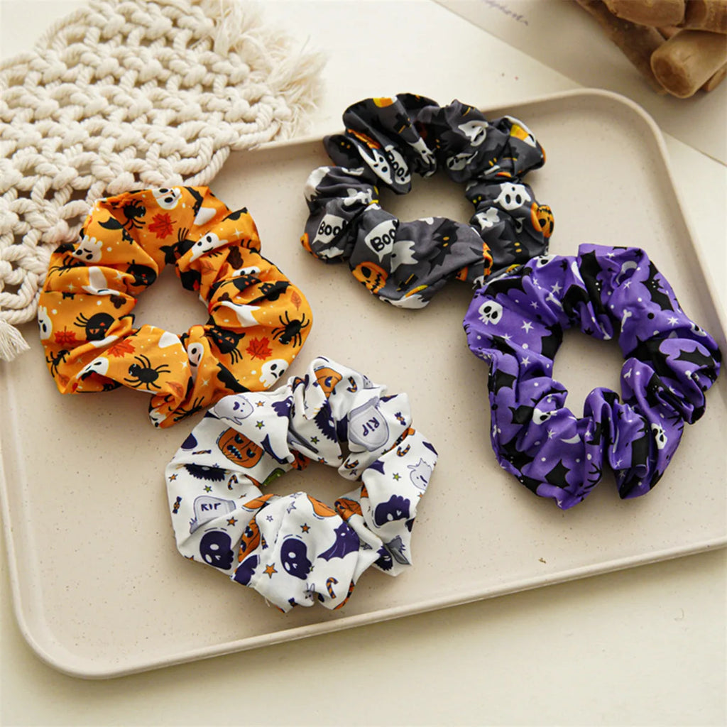 Dark Goth Horror 4 pcs Hair Scrunchie – Rags n Rituals