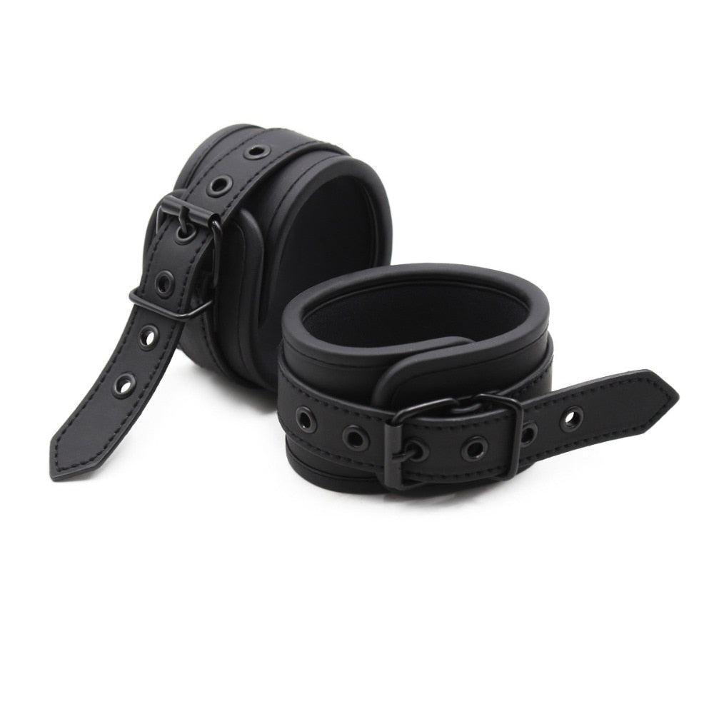 Adjustable PU Leather Handcuff Ankle Cuff Restraints – Rags n Rituals