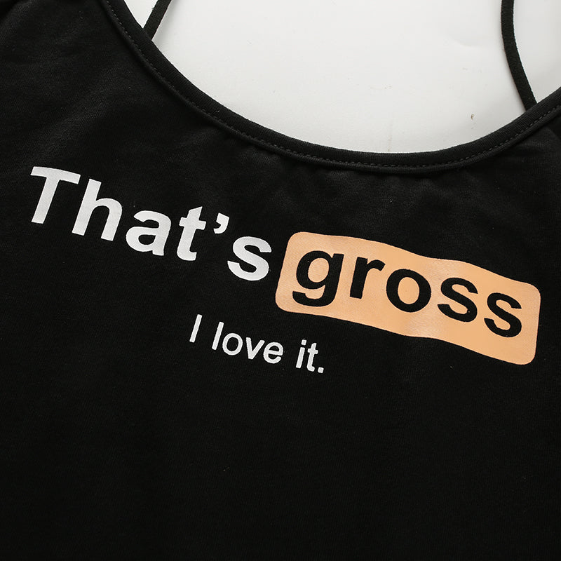'That's Gross' Black Crop Top – Rags n Rituals