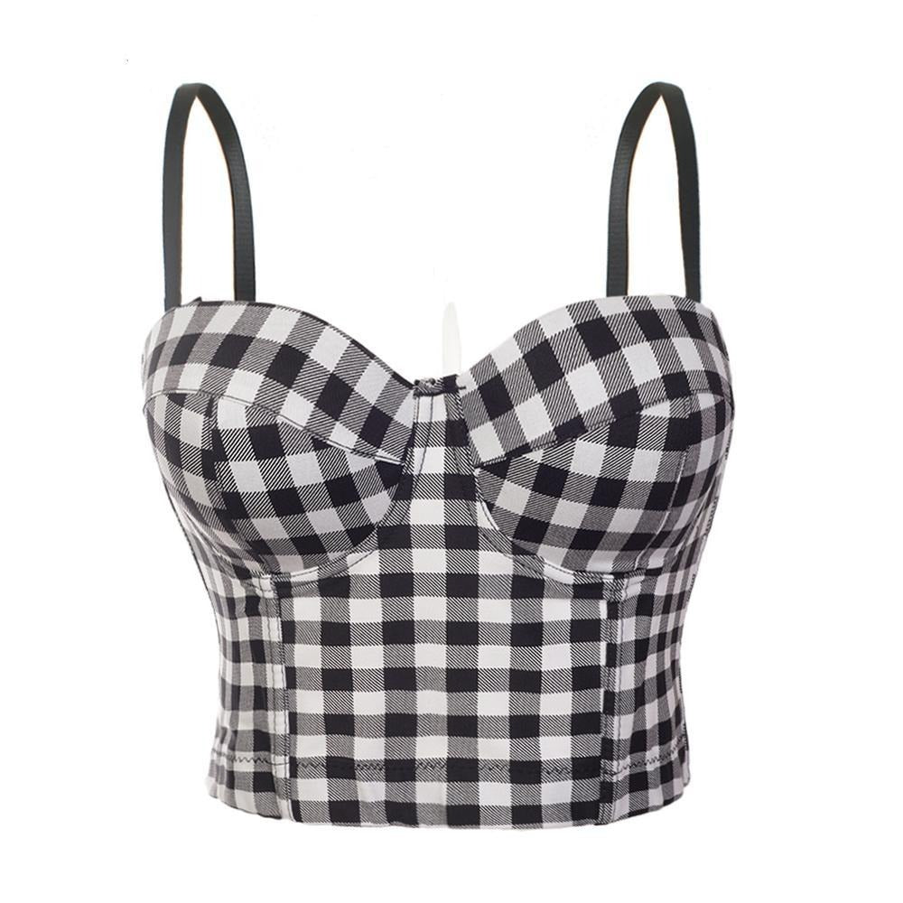 Casual Plaid Push Up Top – Rags n Rituals