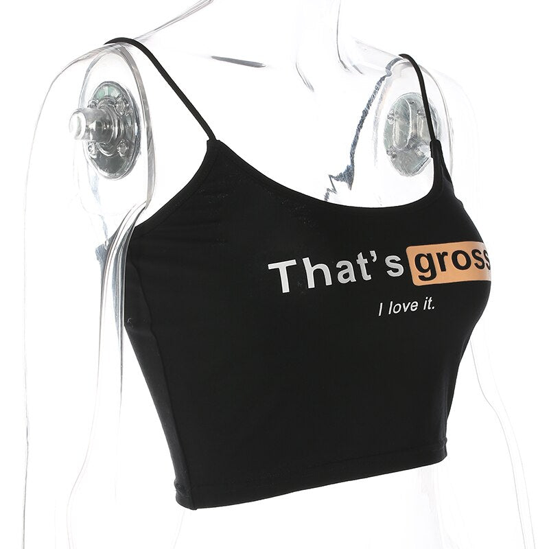 'That's Gross' Black Crop Top – Rags n Rituals