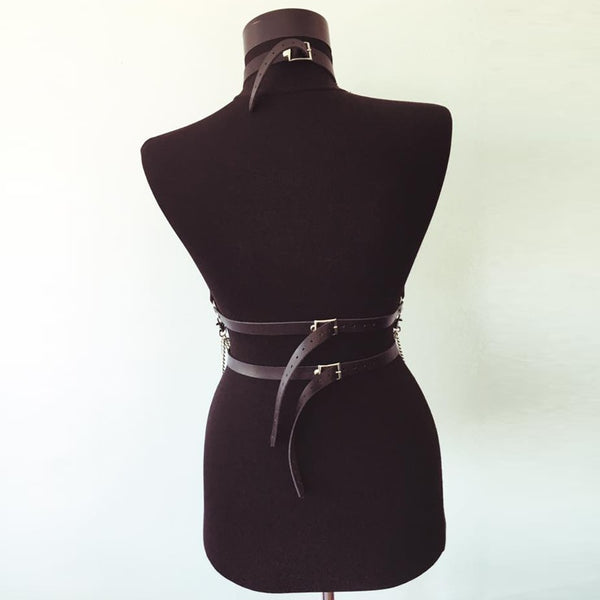 'Slave' Chain Faux Leather Harness – Rags n Rituals