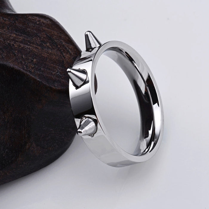 Stainless steel spike ring – Rags n Rituals